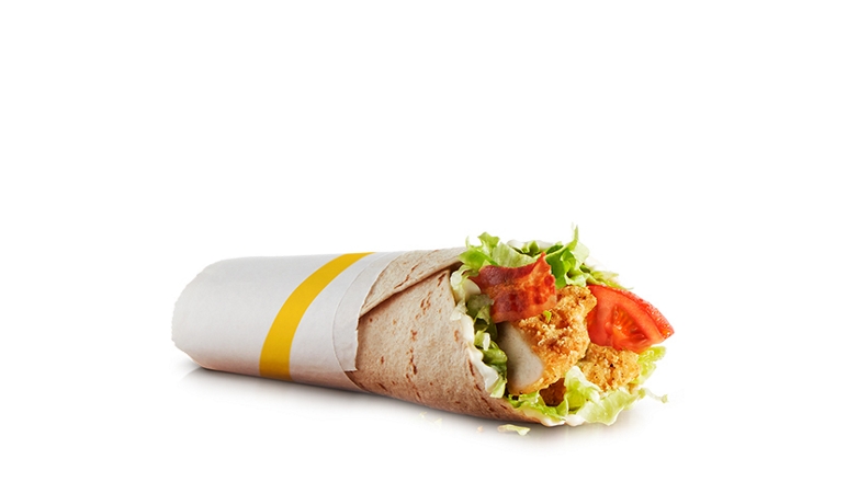 Chicken & Bacon Signature McWrap with Crispy Chicken - Simply Delivery